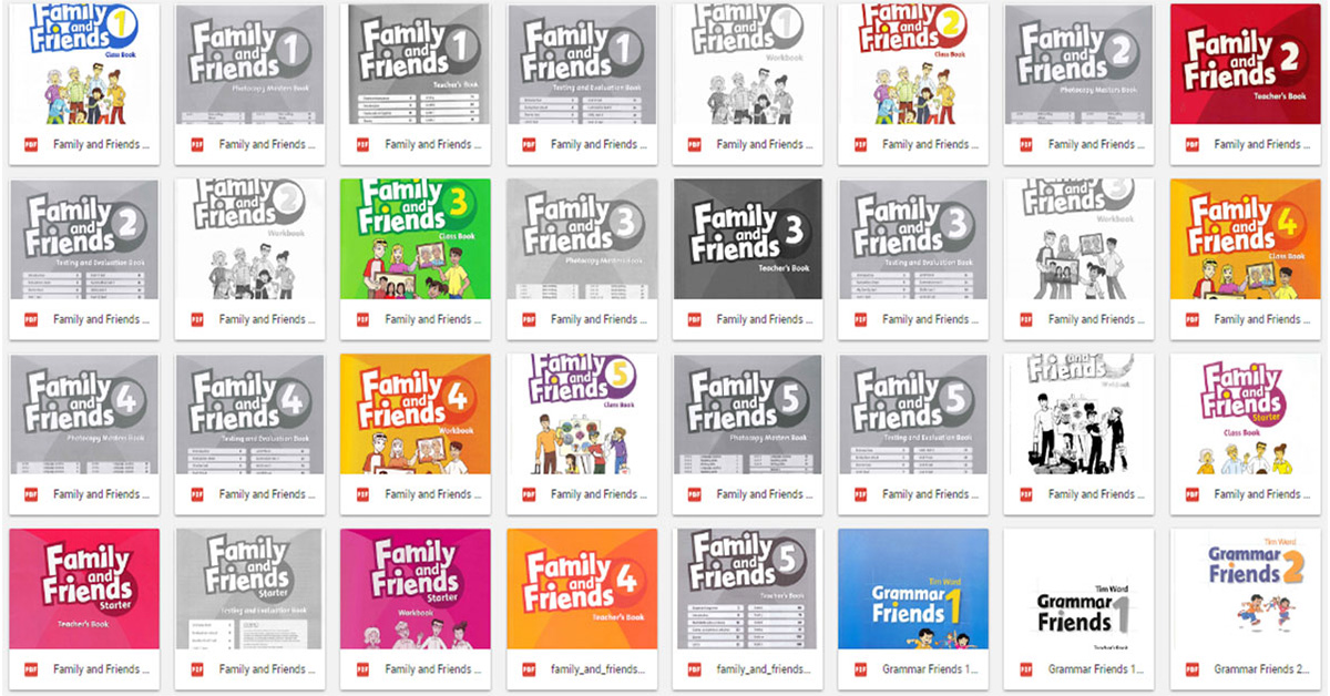 Trọn bộ Family and Friends: Sách tiếng Anh lớp 1,2,3,4,5,6